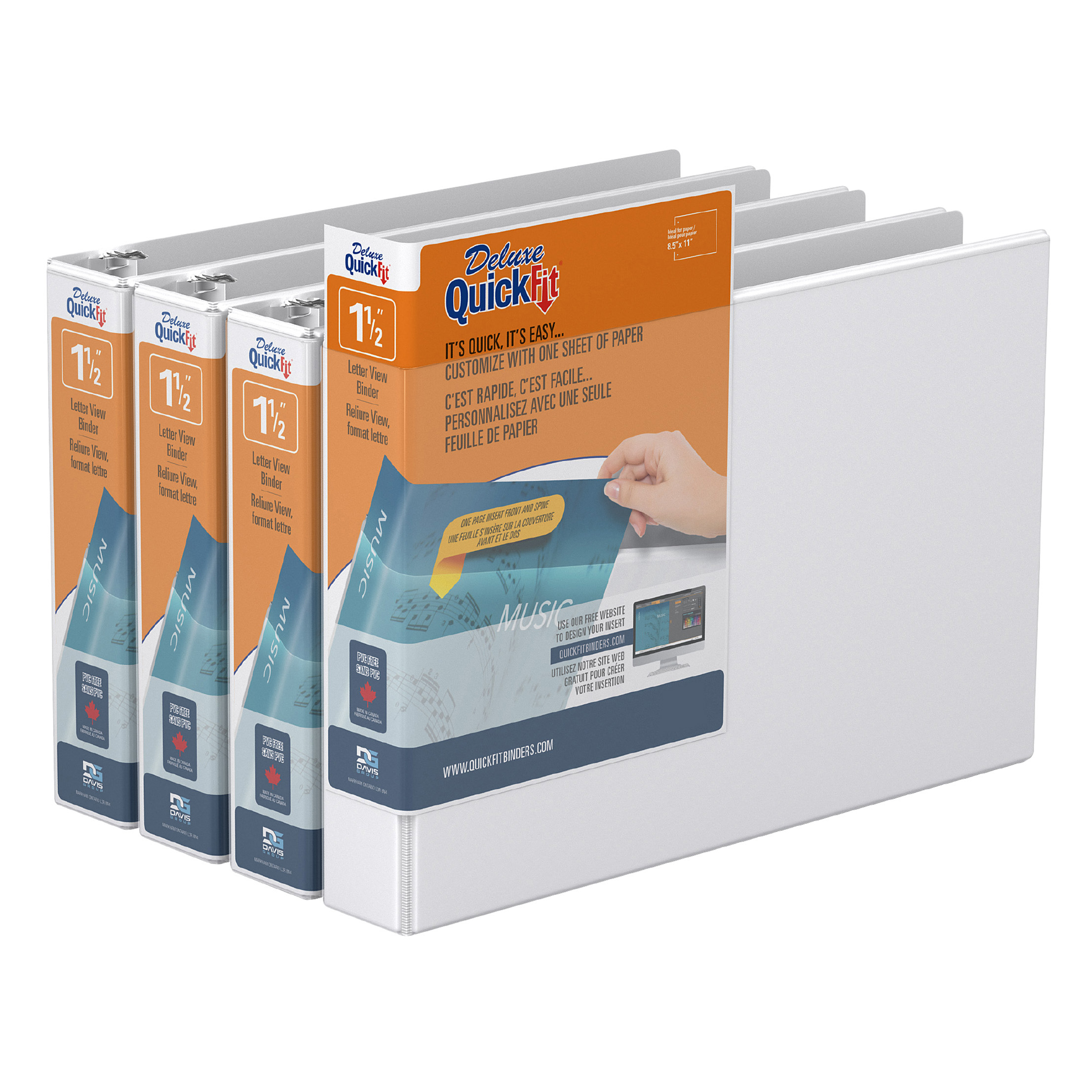 QuickFit® 8.5″ x 11″ | Landscape Binders | The Binder Shop