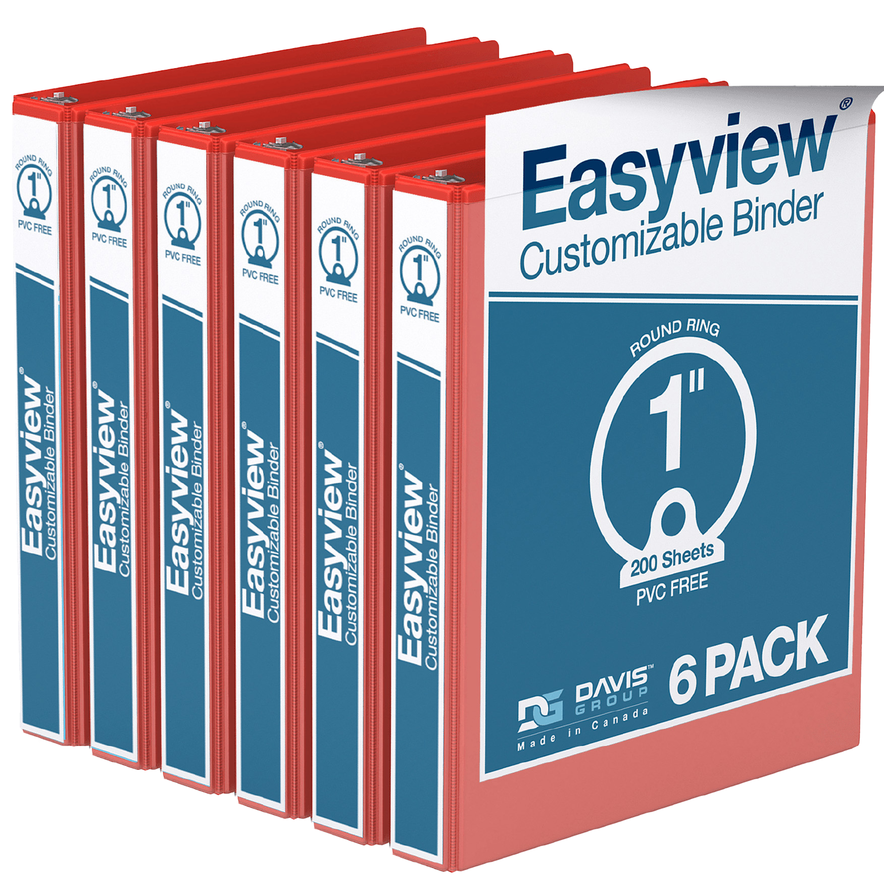 Easyview Round Ring Binders | Pack of 6 | The Binder Shop
