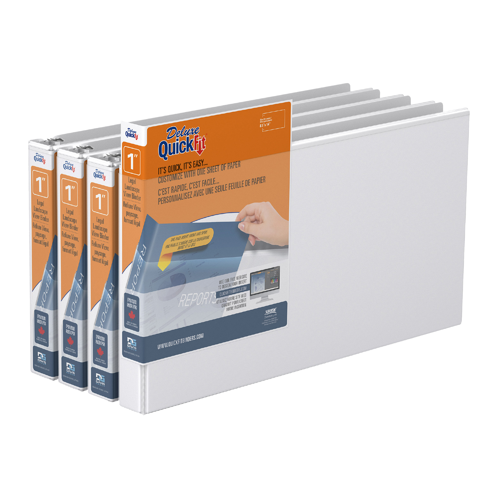 Tabloid Binder QuickFit Heavy Duty 11x17 Spreadsheet Binder - D-Ring ...
